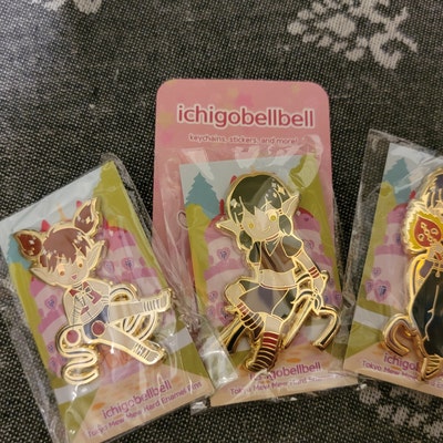 Tokyo Mew Mew Hard Enamel Pin Ichigo Minto Retasu Purin Zakuro Ringo ...