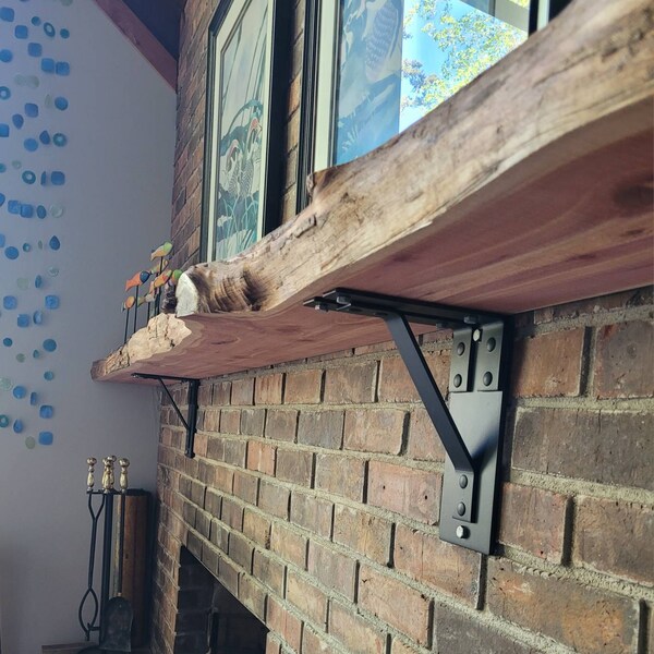 Heavy Iron Mantel Bracket, SOLD INDIVIDUALLY, Industrial Bracket ...