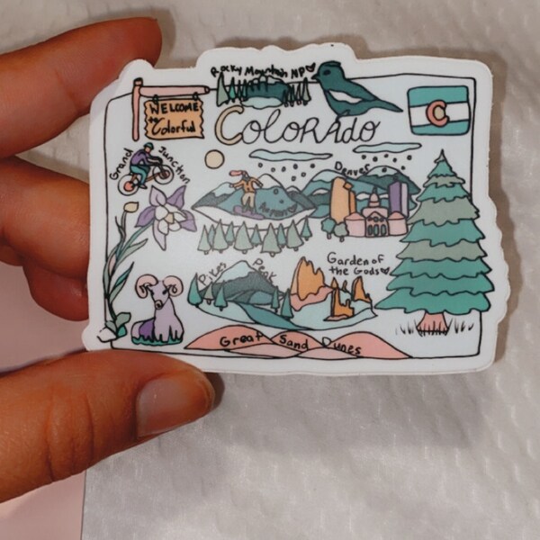 Colorado Sticker, Denver Sticker, Boulder Sticker, Laptop Sticker ...