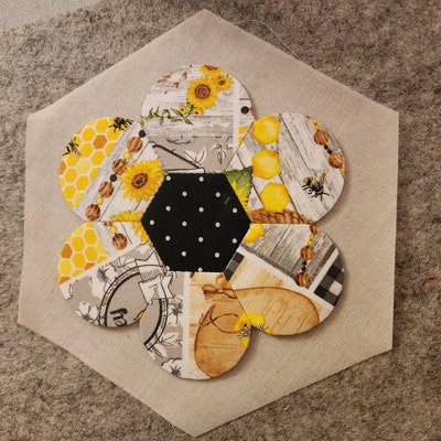 Hexagon Based Mixed Shapes English Paper Piecing Template Cut Your Own ...