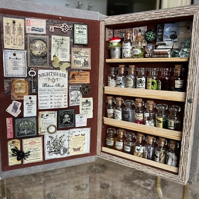 Spell Book Apothecary Potions Case Book Nook 4 Cover - Etsy