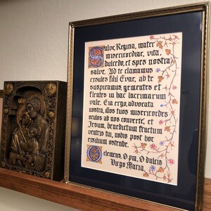 Regina Caeli Illuminated Calligraphy Gregorian Chant - Etsy