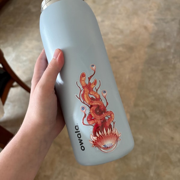 Horror Sea Creature Stickers: Jellyflesh, Heart Squid, Brain Octopus ...