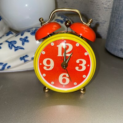1960s Florn Mini-twin-bell Alarm Clock, Made in Germany - Etsy