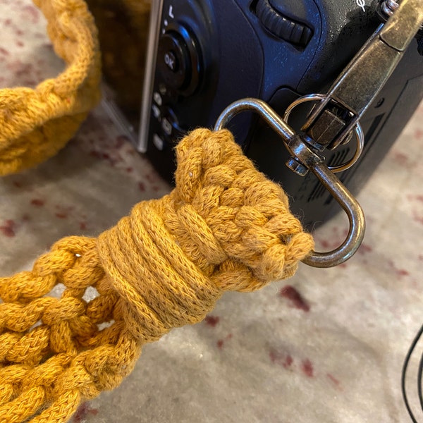 MACRAME CAMERA STRAP / Green / Boho / Photography Strap for Creatives / Gift for Photographer ...