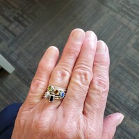 March Birthstone Ring in Silver. Perfect Personalized Gift for March ...