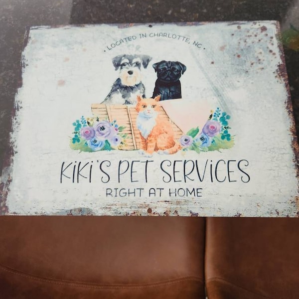 Custom Vintage Metal Sign 12 X 9 Inches | Any Color Any Text Add Logo ...