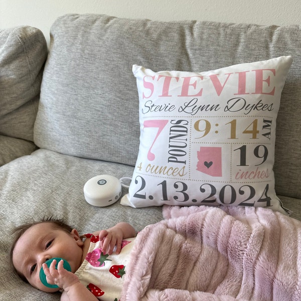 Birth Announcement Sign, 8"x8" Ceramic Tile Birth Announcement, New ...