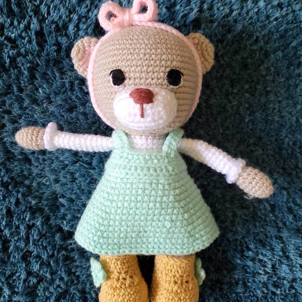 Bear Crochet Pattern, Amigurumi Bear Pattern, Tilly the Bear in English ...