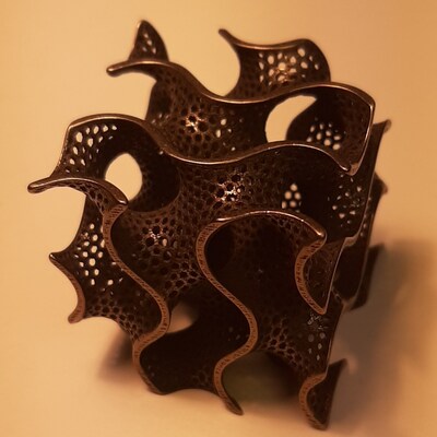 The Gyroid Sculpture Elegant Math Geometry Art in 3D - Etsy