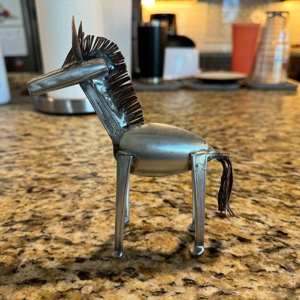 Spoon Octopus Silverware Small Sculpture Vintage Silver Fork and Spoon ...