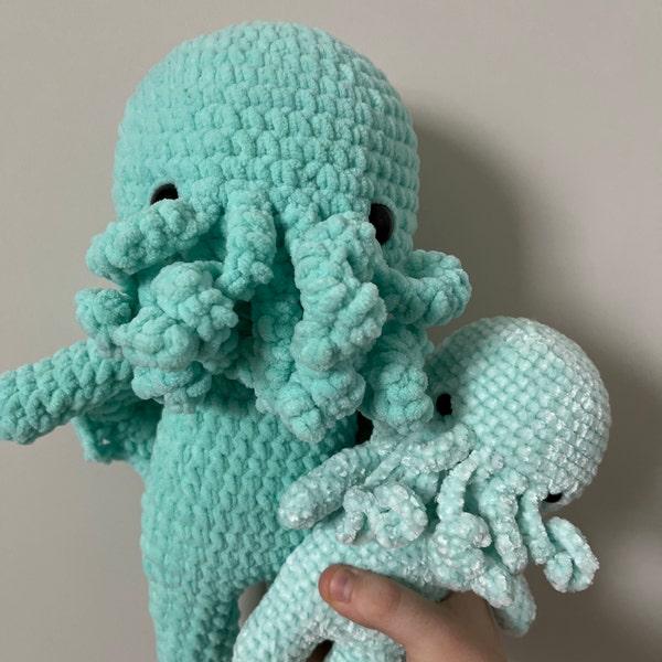 Cthulhu Crochet Pattern Mini Cthulhu Eldritch God - Etsy