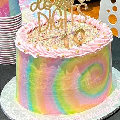 Double Digits Cake Topper Glitter 10th Birthday Party. Turning Ten Cake ...