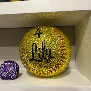Blinged Softball - Etsy