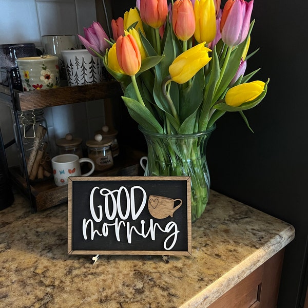 Coffee Barsign | Good Morning Coffee , Rustic Small Coffee Signs ...
