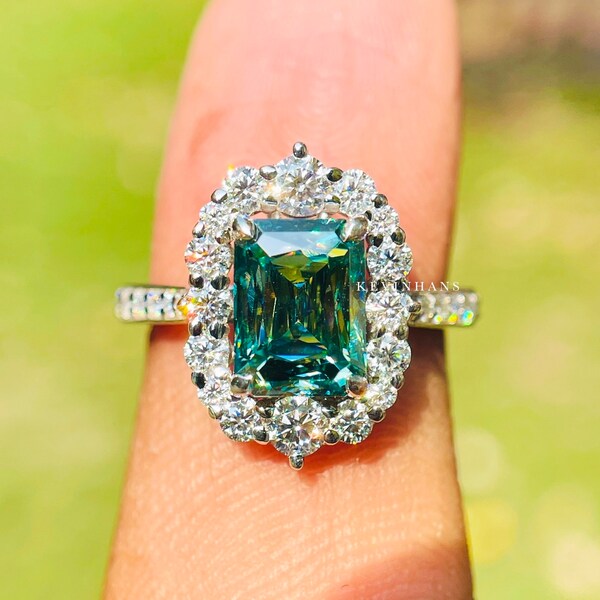 Pear Princess Cut Moissanite Diamond Pendant for Women, Unique Two ...