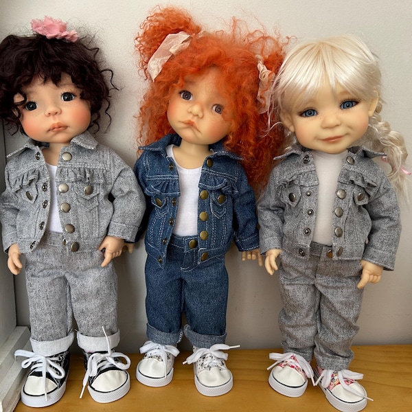 Doll Jeans Pattern Designed Specifically to Fit Meadowdolls Moppets ...