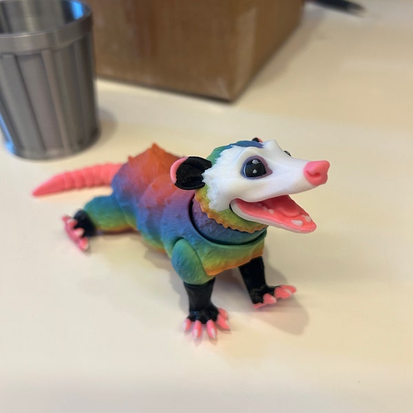 Possum Flexi Figurine | Fidget Toy | Desk Toy | Unique Gift | 3D ...