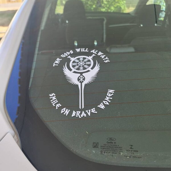Die Cut Viking Decal, Valkyrie Sticker, Viking Woman Decal, Viking ...