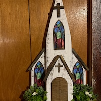 White Primitive Church - Etsy Canada