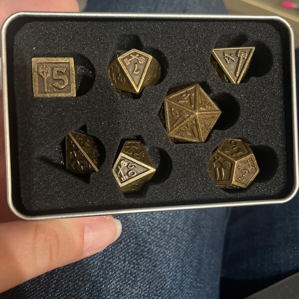 Swan Dnd Dice Set 7-piece Resin Dice Black Bird Dungeons and Dragons ...