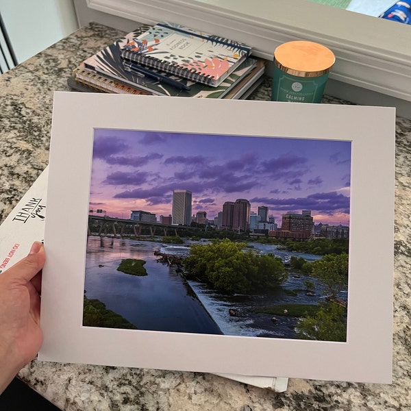 Richmond Virginia Wall Art - RVA Skyline Photography Home Decor Print ...