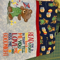 Reading Pillow Embroidery Design Read Me a Story Embroidery Design Tuck ...