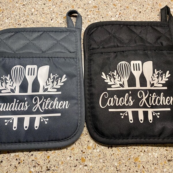Personalized Hot Pads, Custom Hot Pads, Personalized Pot Holder, Custom ...