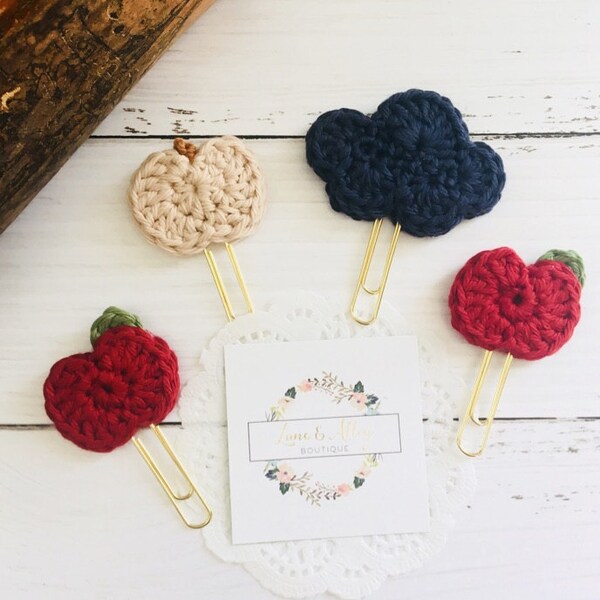 Fall Pumpkin | Crochet Paper Clip - Etsy
