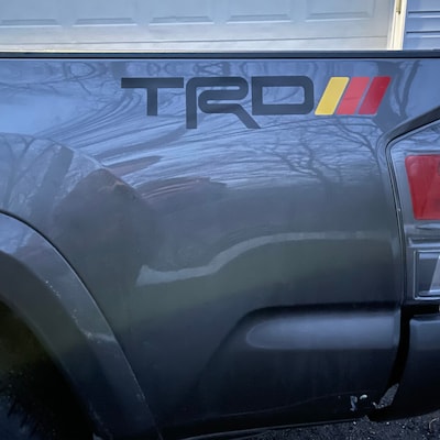 TRD Retro Stripes Bedside 2 Decals Vintage 70's 80's for Toyota FJ ...