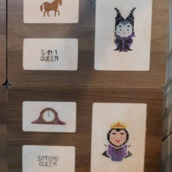 Mini Villains Cross Stitch Pattern, Villains Mini Pixel Cartoon Hero ...