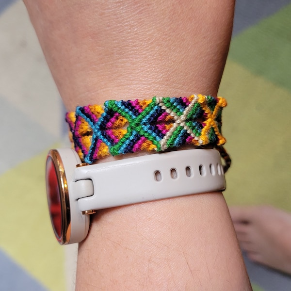 Ocean and Leaves Friendship Bracelet Pattern - PDF Tutorial - Beginner ...