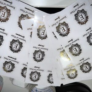 Gold Clear Custom Stickers Custom Product Labels Gold Foil - Etsy