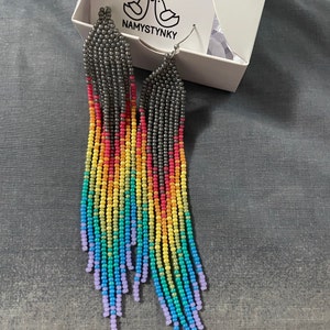 Blueberry Beaded Earrings Bilberry Beadwork Earrings Berry - Etsy