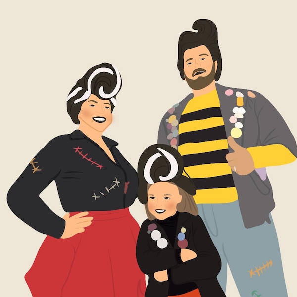 Senior. Graduation Gift. Custom Minimalist Portrait. Faceless Digital ...