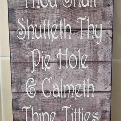 The Snug Hanging and Free Standing Wooden Sign - Etsy