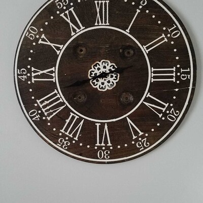 Clock SVG, Clock Face SVG, Farmhouse Clock Svg, Roman Numeral Clock ...