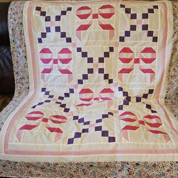Quilt Patterns PDF Buttons and Bows Quilt Pattern for Girl Quilts Easy ...