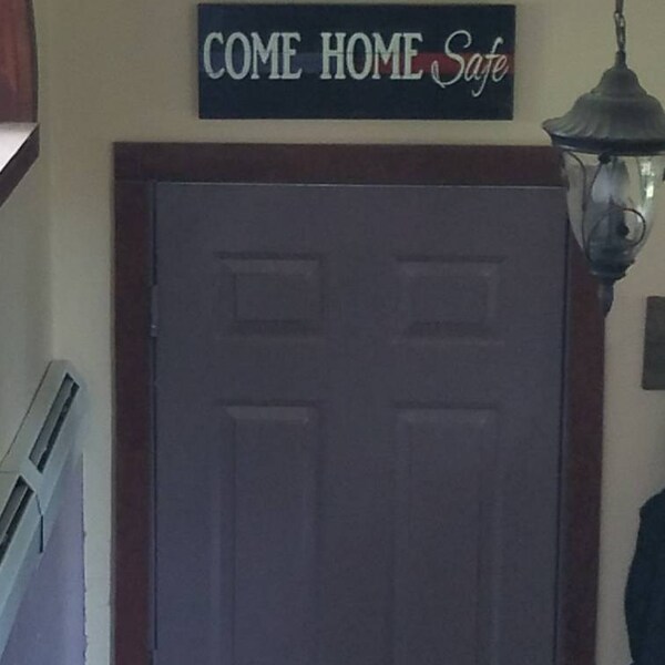 Come Home Safe Door Sign - Etsy