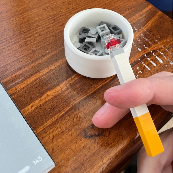 Lego Inspired Cigarette With Ceramic Ash Tray - Etsy