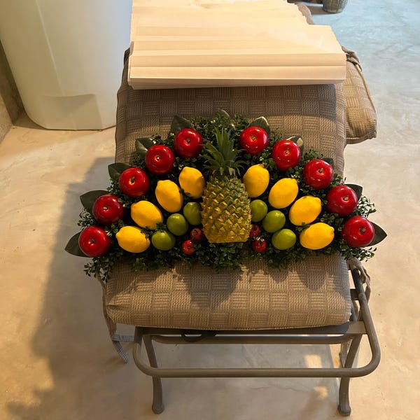 Classic Colonial Williamsburg Type Apple Cone, Table Centerpiece, Faux ...