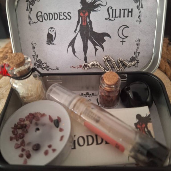 Moon Magick Witches Altar Tin, Witchcraft Kit for Manifestation ...