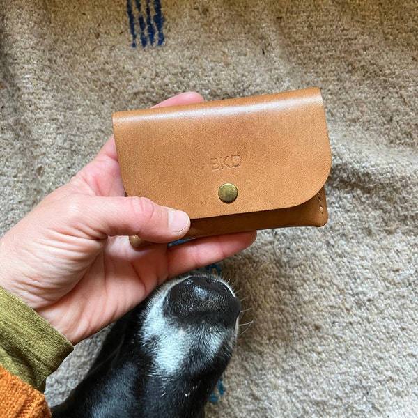 Personalized Snap Wallet, Front Pocket Card Holder, Birthday Gift for ...
