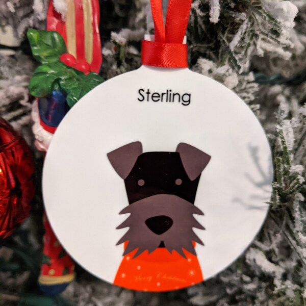 Personalised Christmas Dog Bauble / Christmas Tree Ornament - Etsy