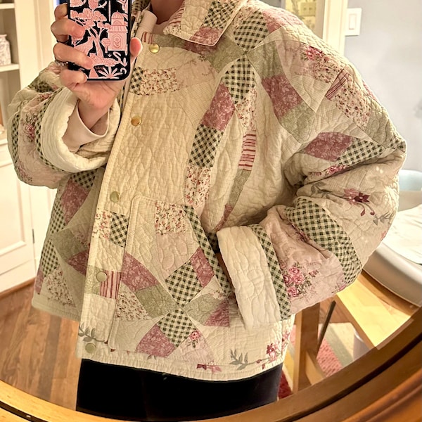 Quilt Jacket PDF Sewing Pattern | Beginner Friendly | Sizes XS-S, M-L ...