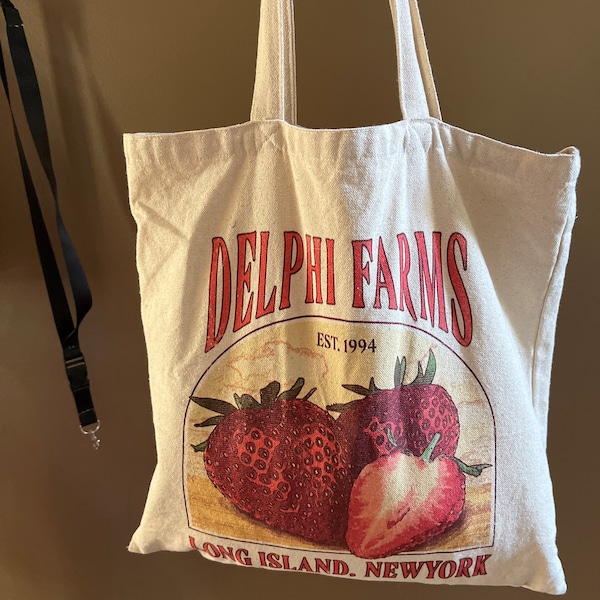 Delphi PJO Tote Bag, Delphi Strawberry Farms Tote Bag, Delphi ...