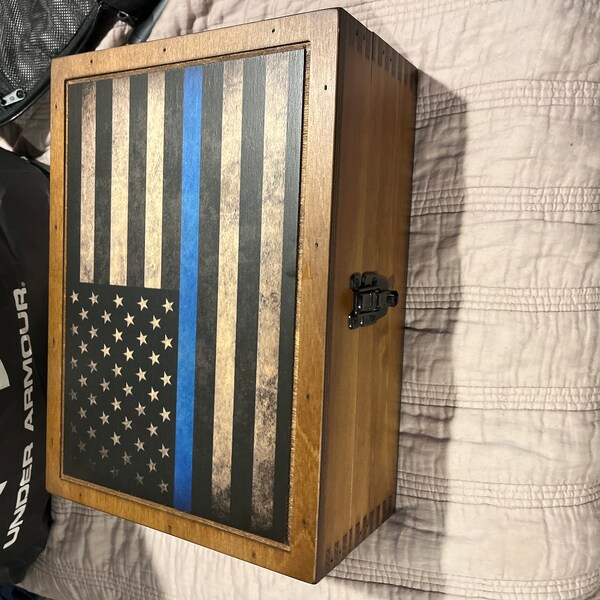Thin Blue Line Pistol Display - Etsy
