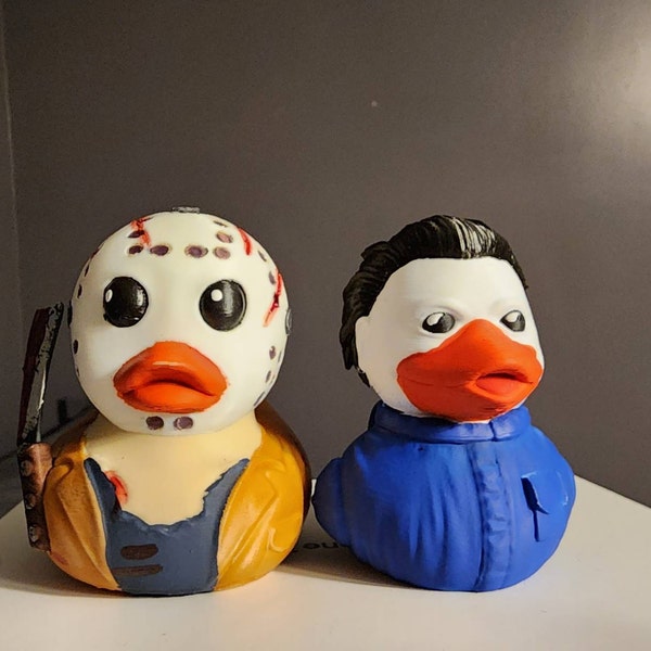 Horror-themed Rubber Duck With Creepy Puppet Design Halloween Decor ...