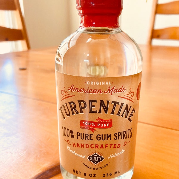 100% Pure Gum Spirits of Turpentine - American Made! NOT Imported ...