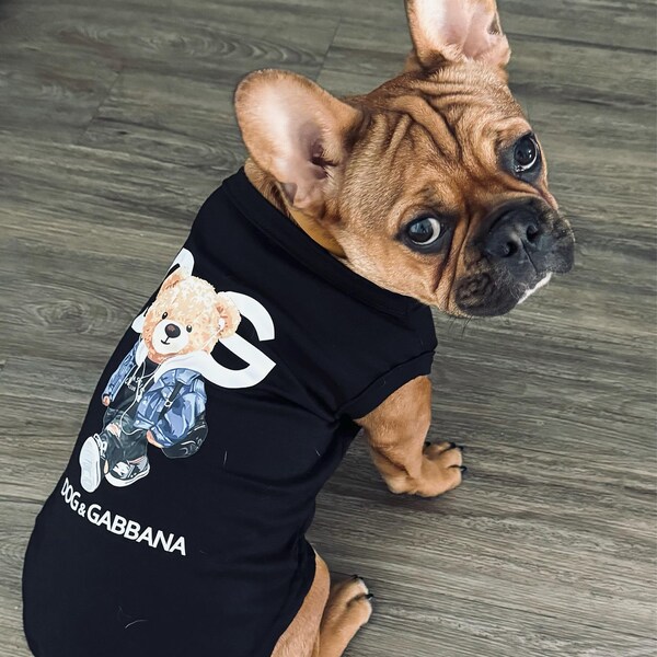 Essential Dog Shirt – Minimalist Streetwear Tee for Teacup, Small, Medium Dogs – Cotton Blend ...